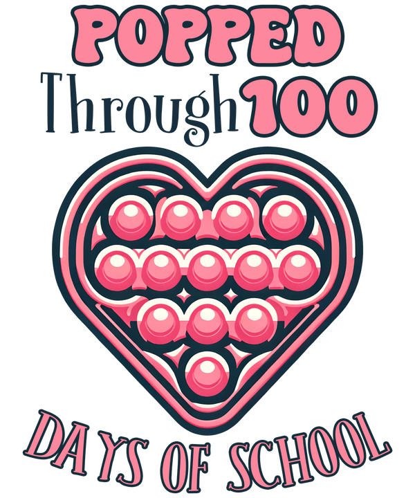 100 Days of School DTF Designs - Ready to Press