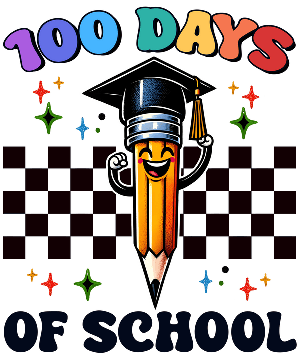 100 Days of School DTF Designs for Kids