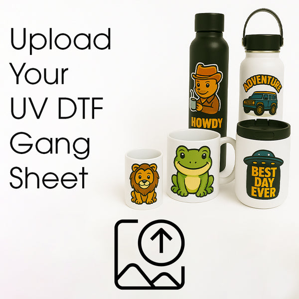Upload UV DTF Gang Sheets | Hard Surface Transfers | DTF Jersey