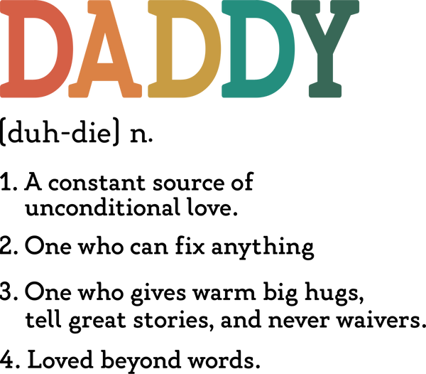 DADDY Rainbow Design | Father's Day Press Ready